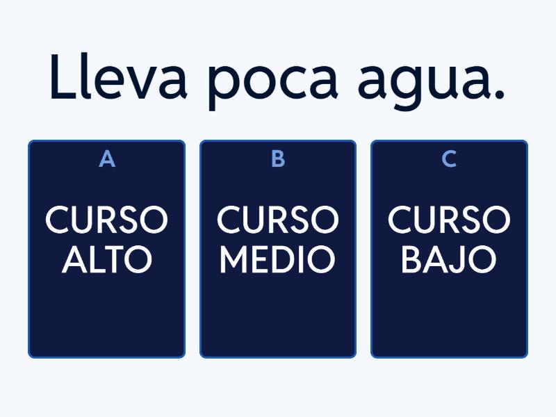 EL CURSO DEL RÍO - Cuestionario