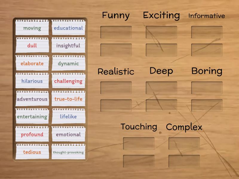 How to describe books - Group sort