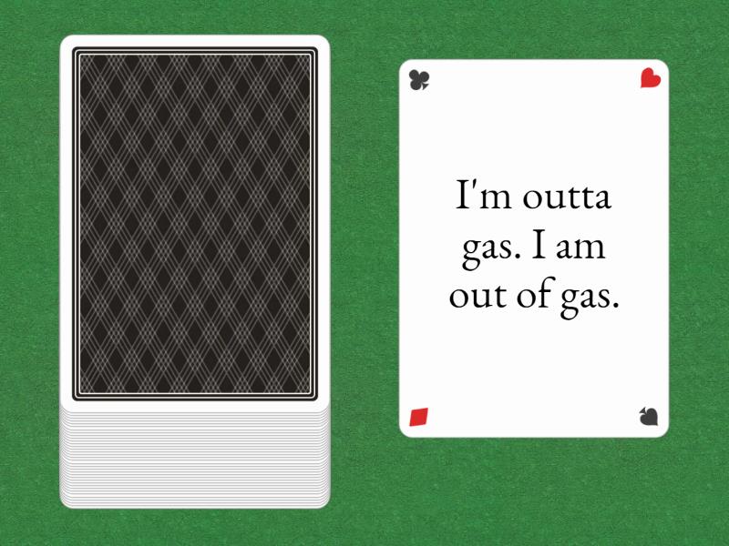 Reduced Speech Listening Practice - Speaking cards