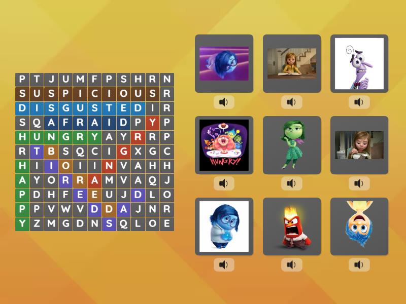 INSIDE OUT - Wordsearch