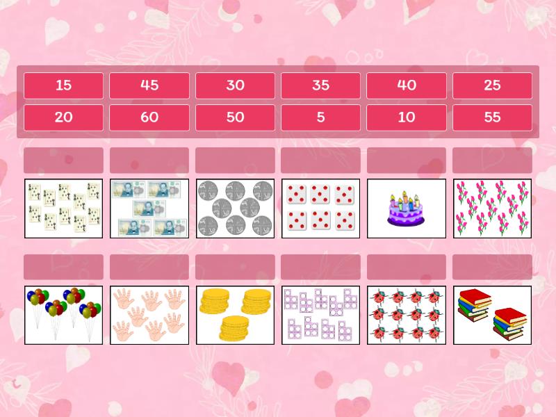 Counting in 5s - Match up
