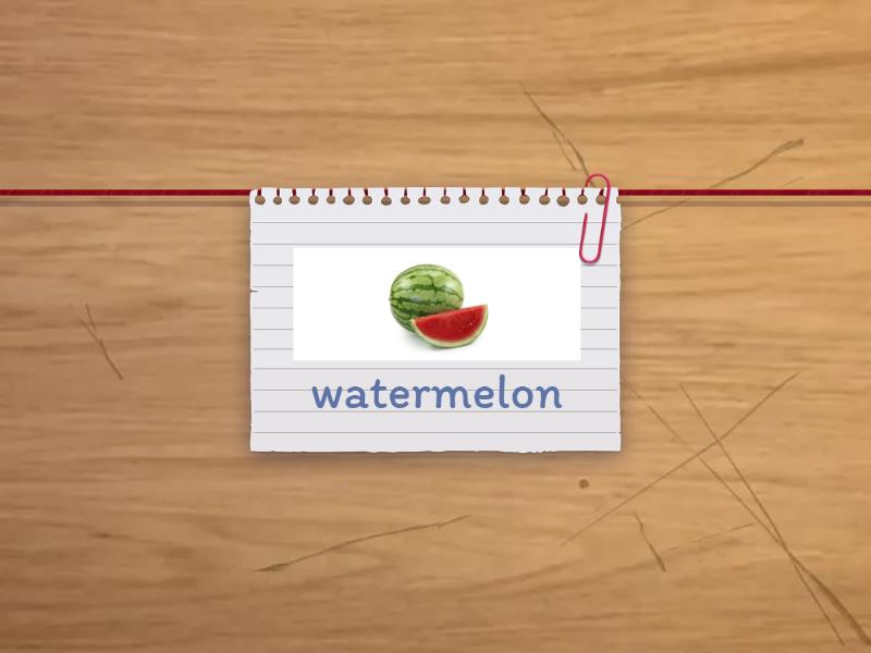 Fruit - Watch and memorize