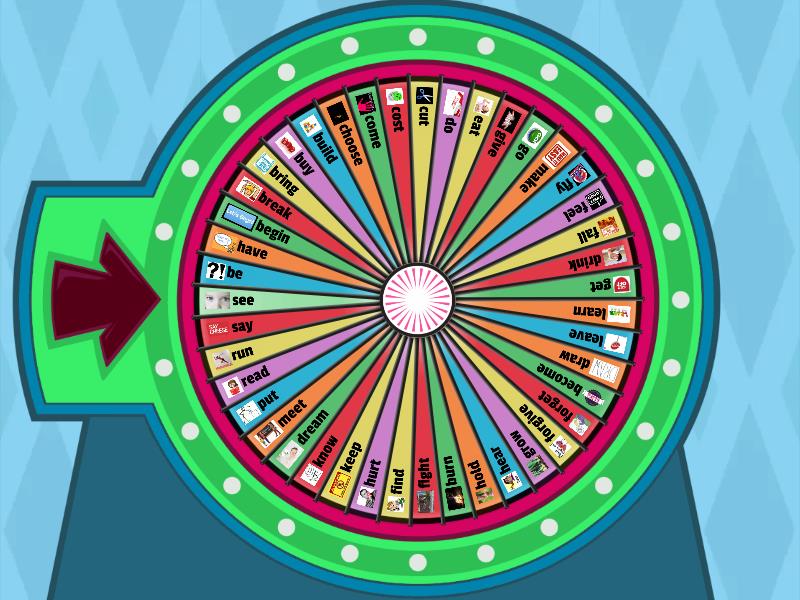 Irregular Verb Paradigms 1 - Random wheel