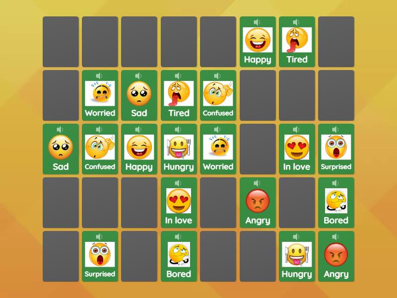 Emotions and Feelings - Matching pairs