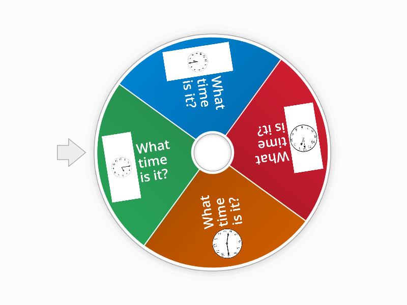 Telling time - Spin the wheel