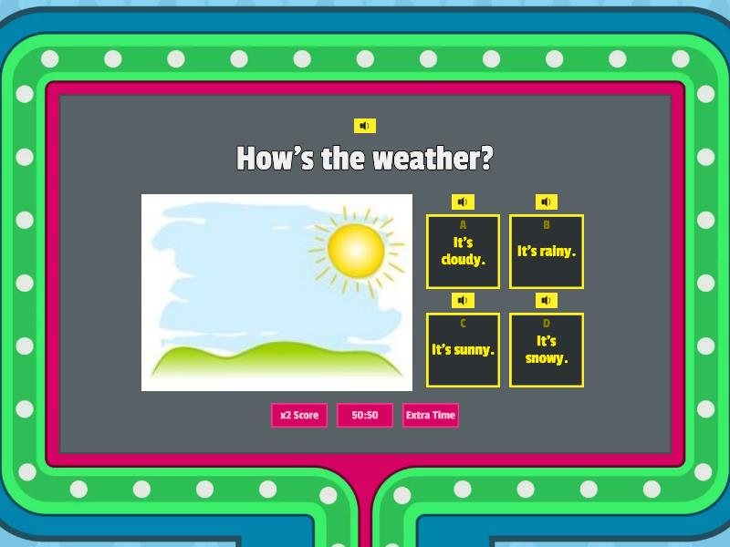 weather quiz - Gameshow quiz