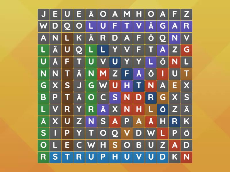 Andningen - Wordsearch