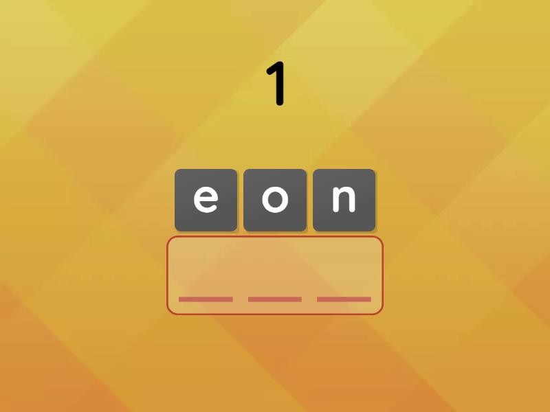 Numbers 1-10 - Anagrama