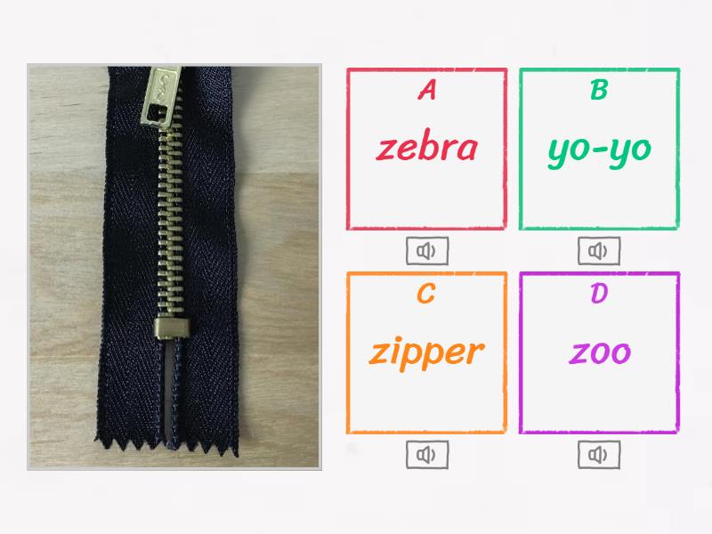 of Yy,Zz Oxford Phonics - Quiz