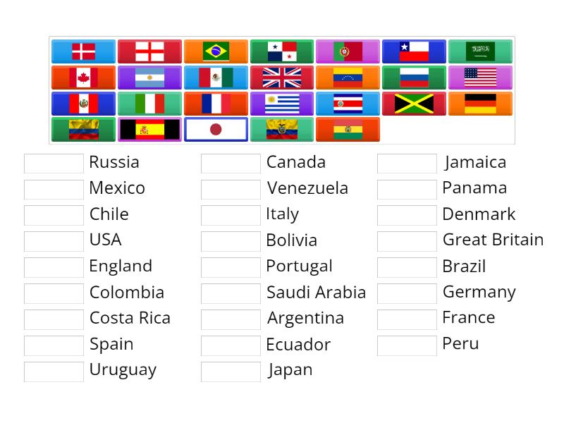 Countries - Match up