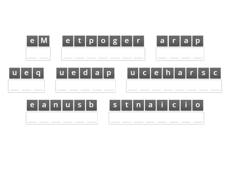 ACTIVIDAD USO DE EPP - Anagram