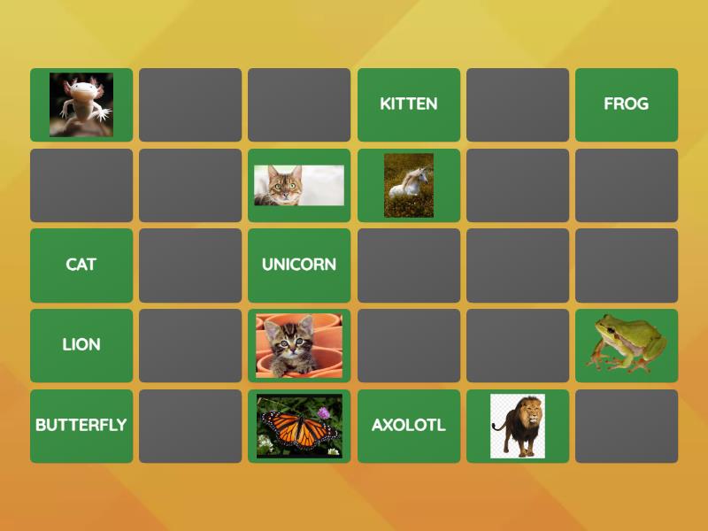 Animals - Pexeso 15 pairs - Matching pairs