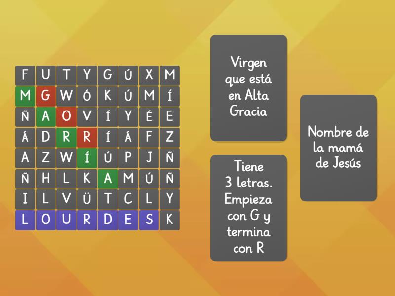 ¡Adiviná cual es mi nombre completo! - Wordsearch ¡Adiviná cual es mi nombre completo! - Wordsearch