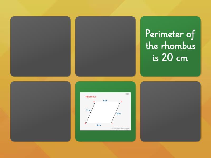 Rhombus - Matching pairs