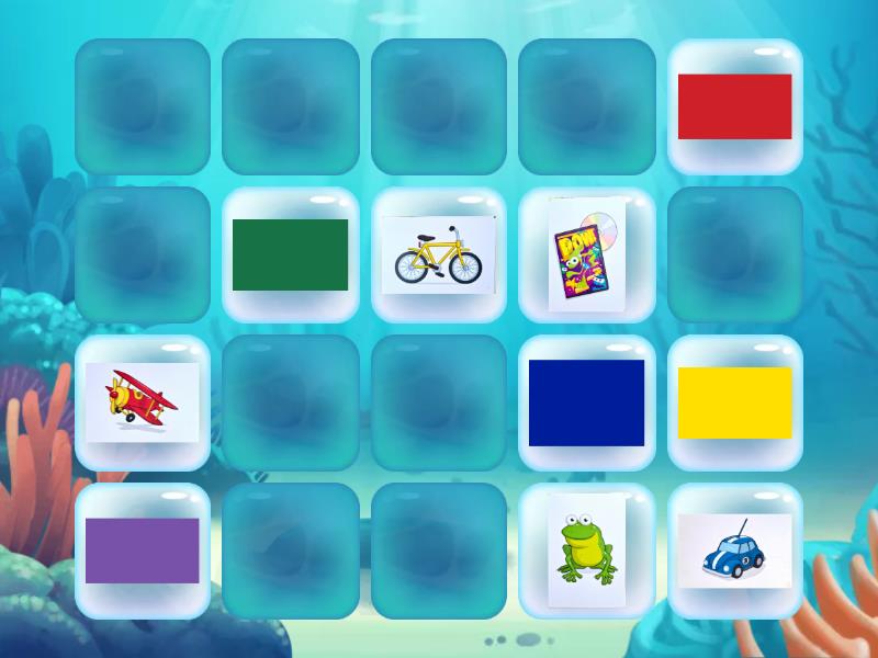 Memory game - COLORS - Matching pairs