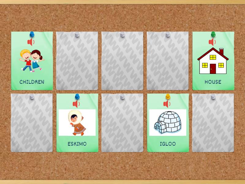 TYPES OF HOMES - Matching pairs