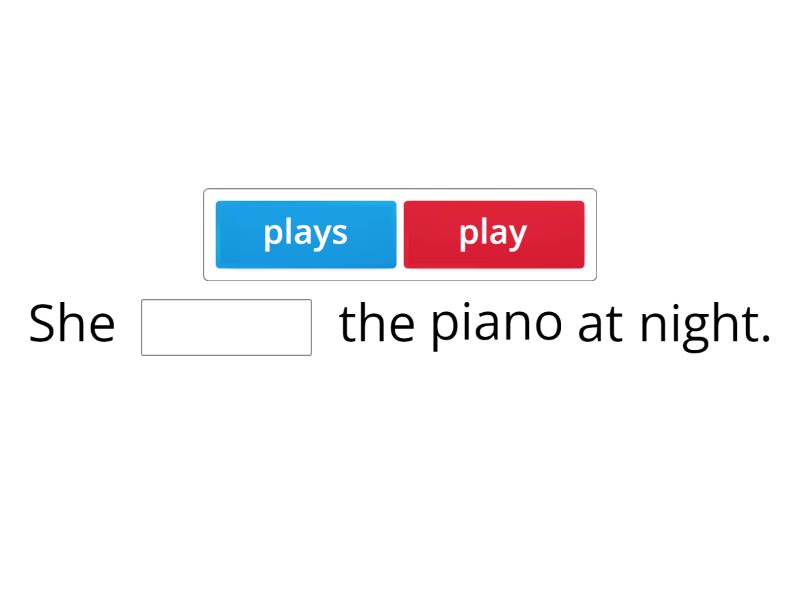 SIMPLE PRESENT - AFFIRMATIVE - Complete the sentence