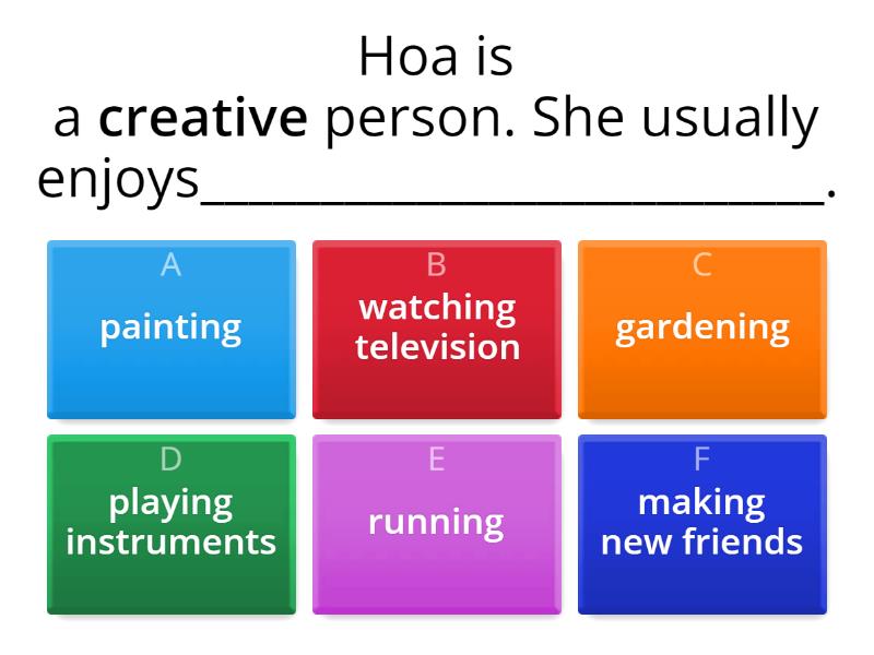 Lesson 3: Personal Interests - Quiz