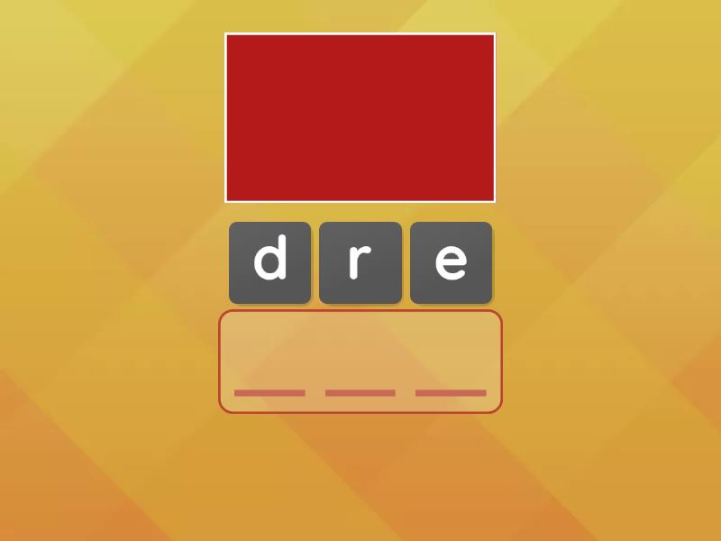 Colors quiz - Anagram