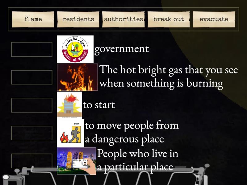 8a Reading Part 2 - Match up