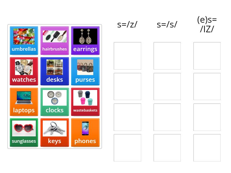 Pronunciation: Plural -s endings - Group sort