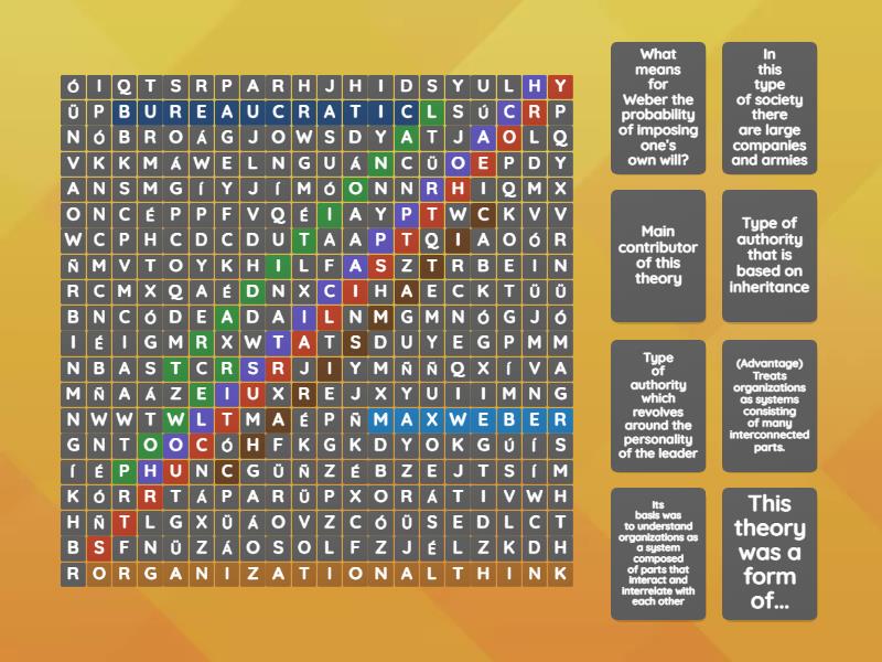 Structuralist theory - Wordsearch