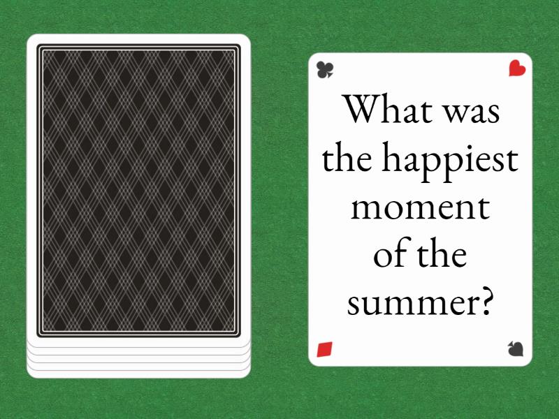 Summer - Speaking cards