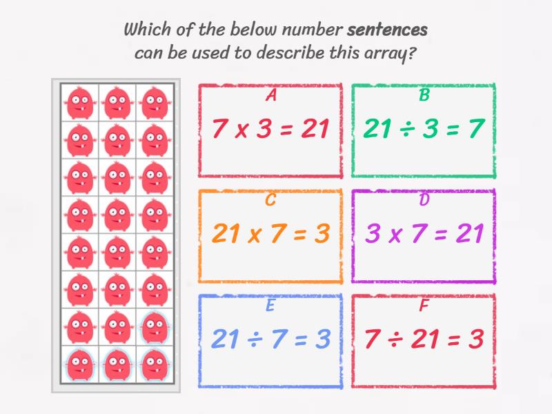 Multiplication and Division - Inverse Operations - Arrays - Quiz