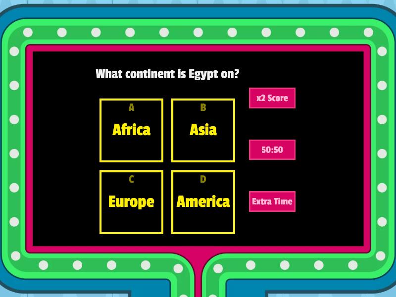 Ancient Egypt - Gameshow quiz