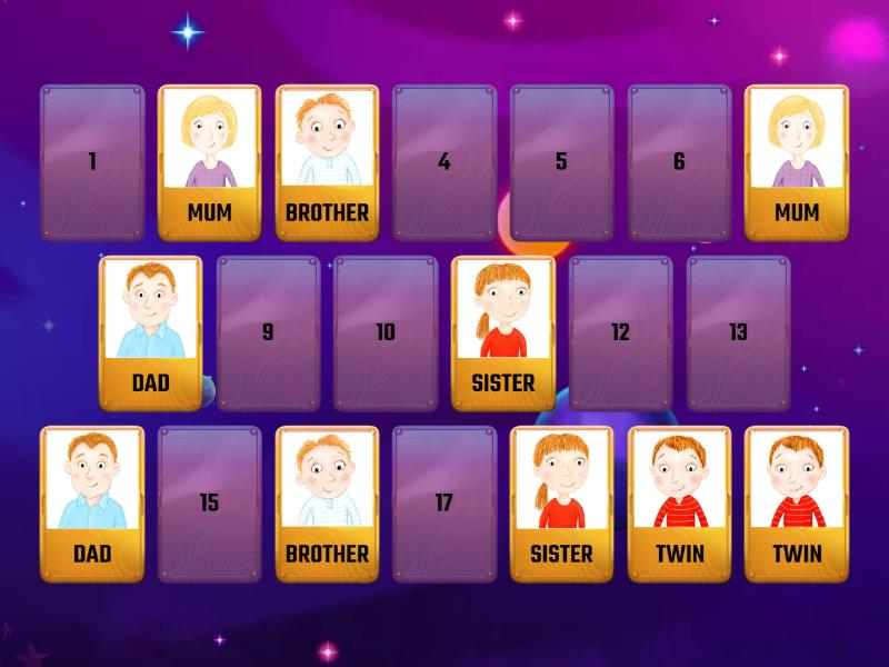 Family members - Matching pairs