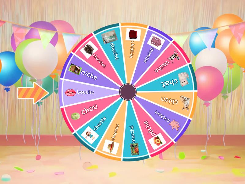 roue des mots - Rueda aleatoria