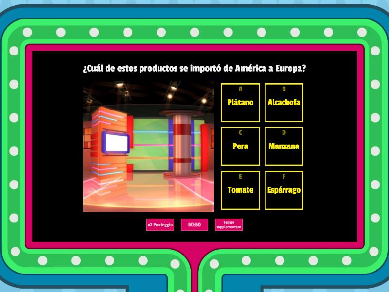 Juego interactivo: De 1492 a hoy - Game show de TV