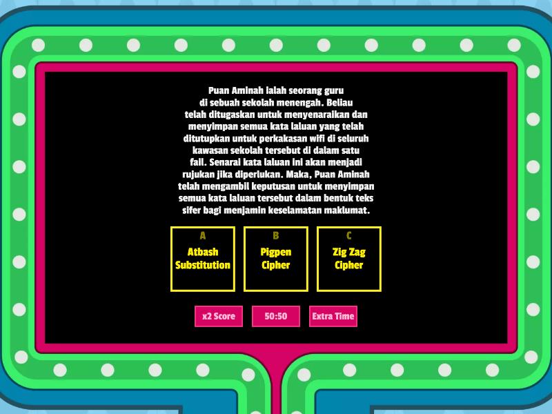 Pemilihan Kaedah Sifer Terbaik - Gameshow quiz