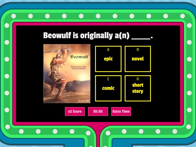 Qs on Beowulf (Old English Literature) - Gameshow quiz