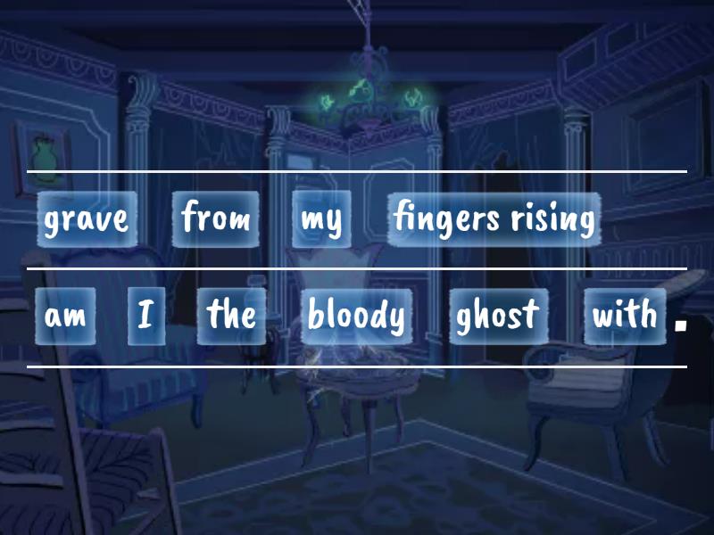 The Ghost with Bloody Fingers - Unjumble