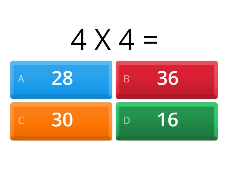 Multiplication - Quiz