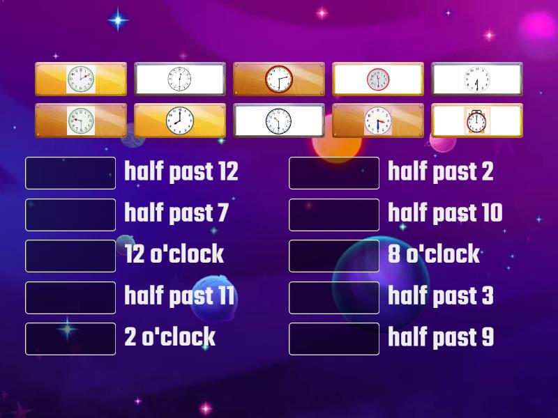 Match the time - Match up