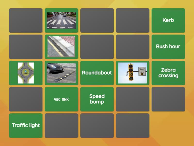 Giving directions | Memo-cards - Matching pairs