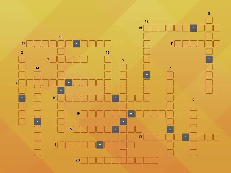 Cardinal Numbers - Crossword