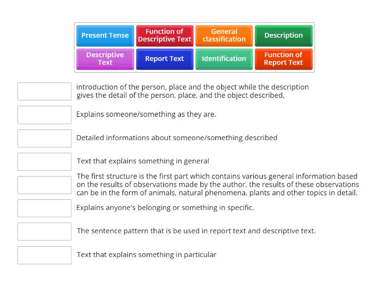 Report Text Understanding for Intermediate - Match up