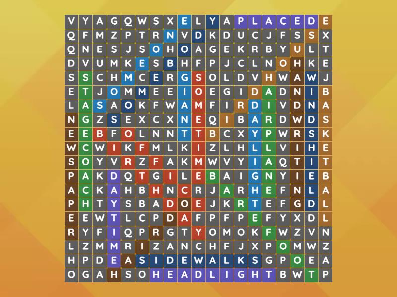 Spelling Unit 5 Week 1 - Wordsearch