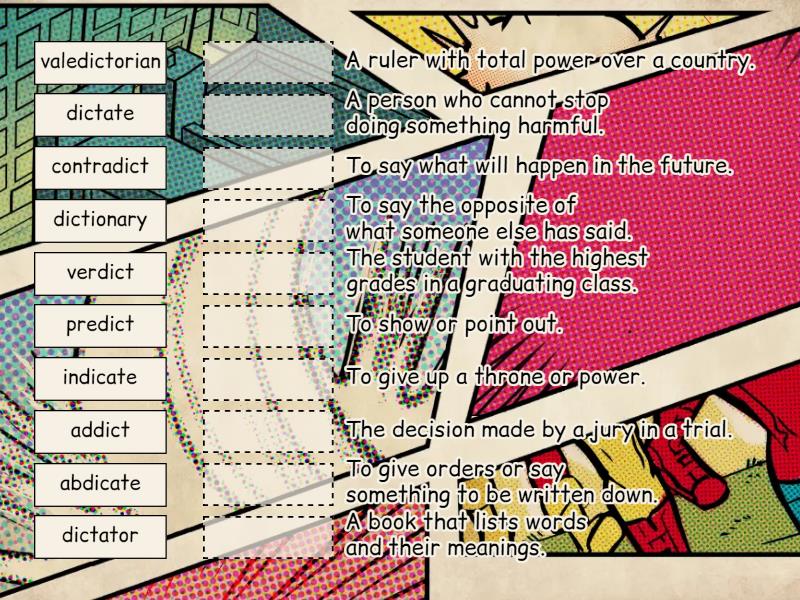 4 DIC DICT - Match up