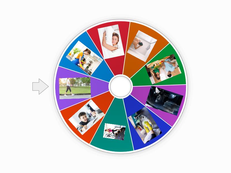 T2- Unit 2-Present continuous - Spin the wheel