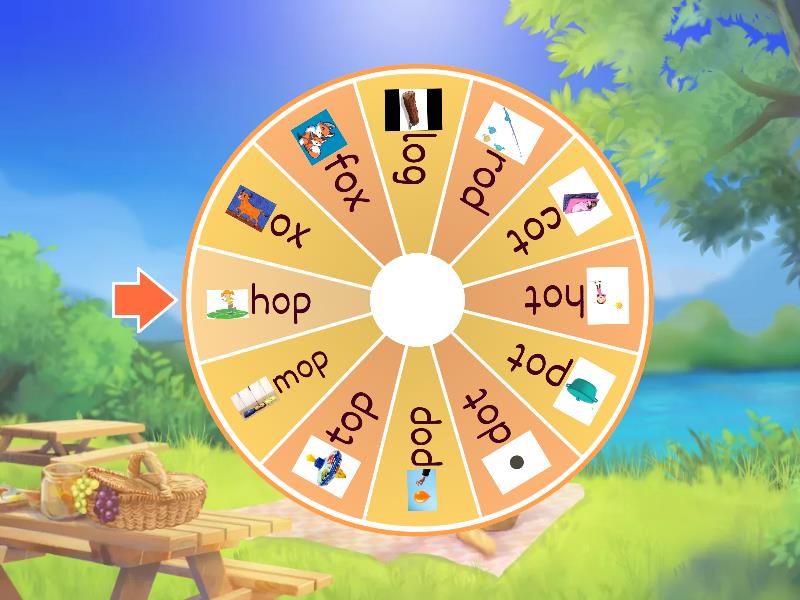 o/ot/op CVC - Spin the wheel