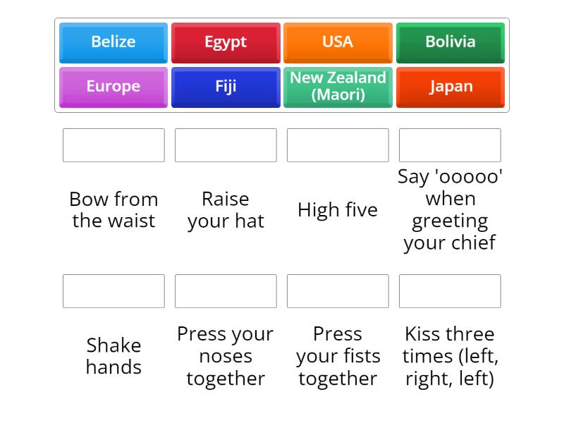 Greetings - Match up