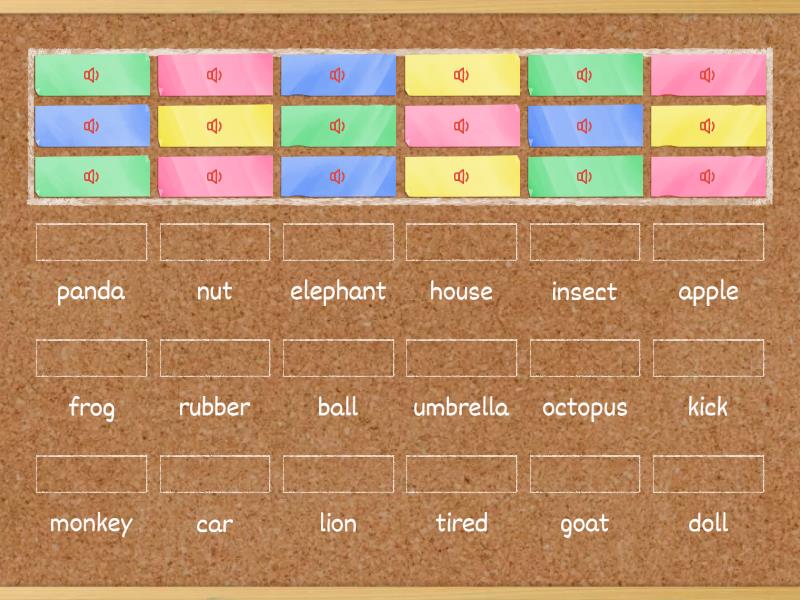 AS0 Alphabet - Match up
