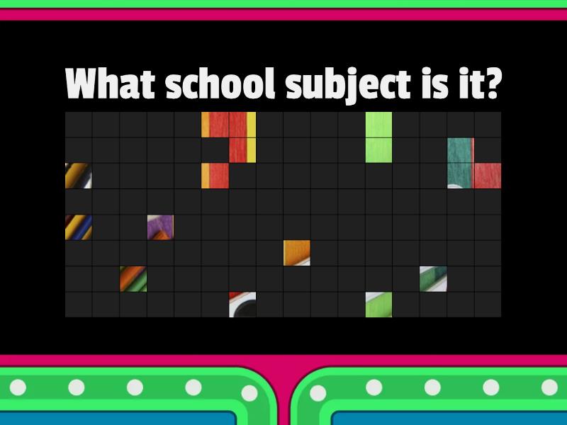 GG2 Unit 1.1 "School subjects" - Image quiz