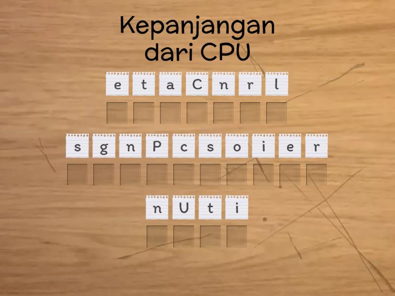 Review materi - Anagrama