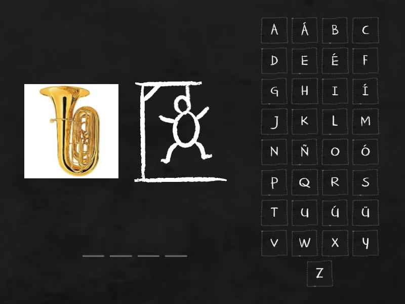 Musical Instruments - Hangman