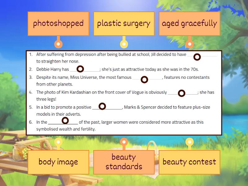 Beauty Voc - Labelled diagram